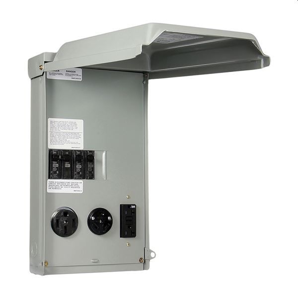 GE Industrial Solutions GE1LU532SS 100 Amp, Unmetered Rv Outlet Box at ...