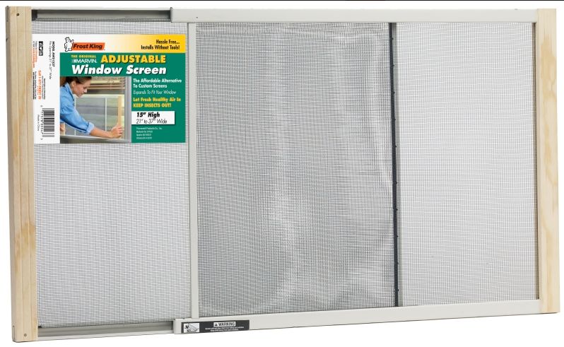 Frost King® AWS1537 15-Inch High Adjustable Window Screen, 21 to 37 ...
