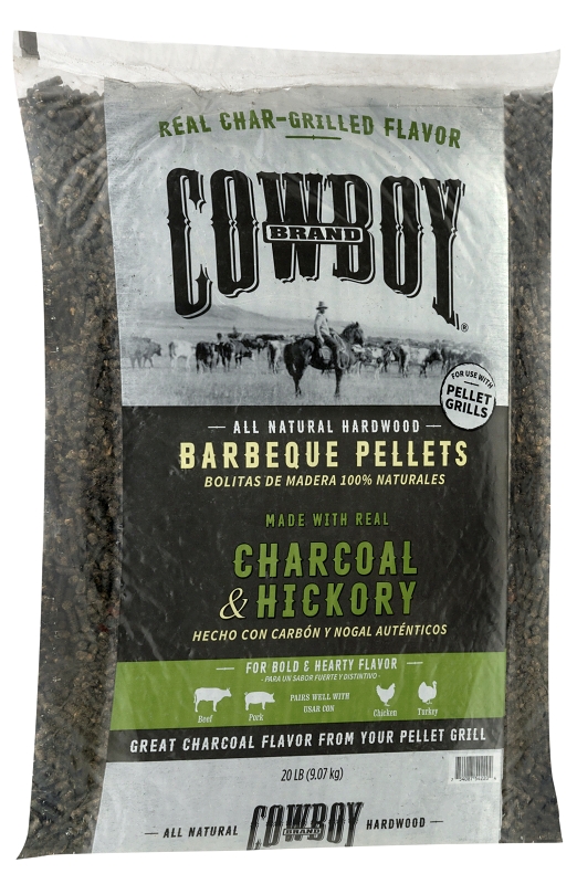 COWBOY® 54220 Charcoal & Hickory Smoking Wood Pellets, 20 lb #2834794 ...