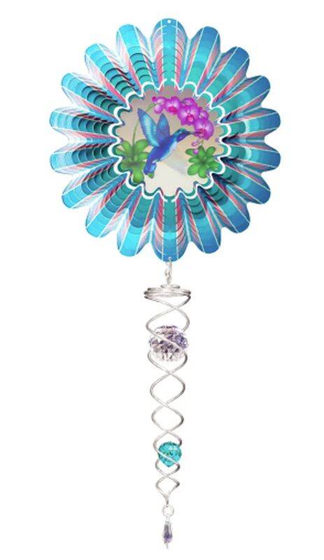 Spinfinity 742 14-Inch Blue Hummingbird Animated Mini Spinner With A ...