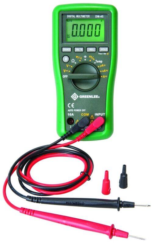 Greenlee DM-45 600-Volt 10-Amp 4000-Count Digital Multimeter #2930832 ...