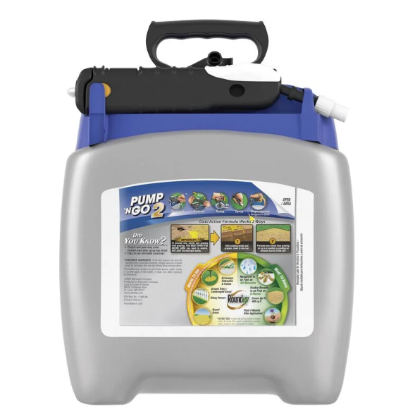 Roundup 5377504 1.33-Gallon Dual Action Weed and Grass Killer Sprayer ...