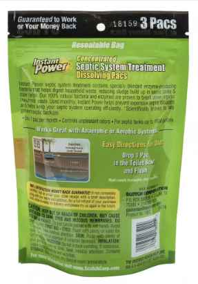 Instant Power 1852 Concentrated Septic System Treatment Dissolving Pac ...