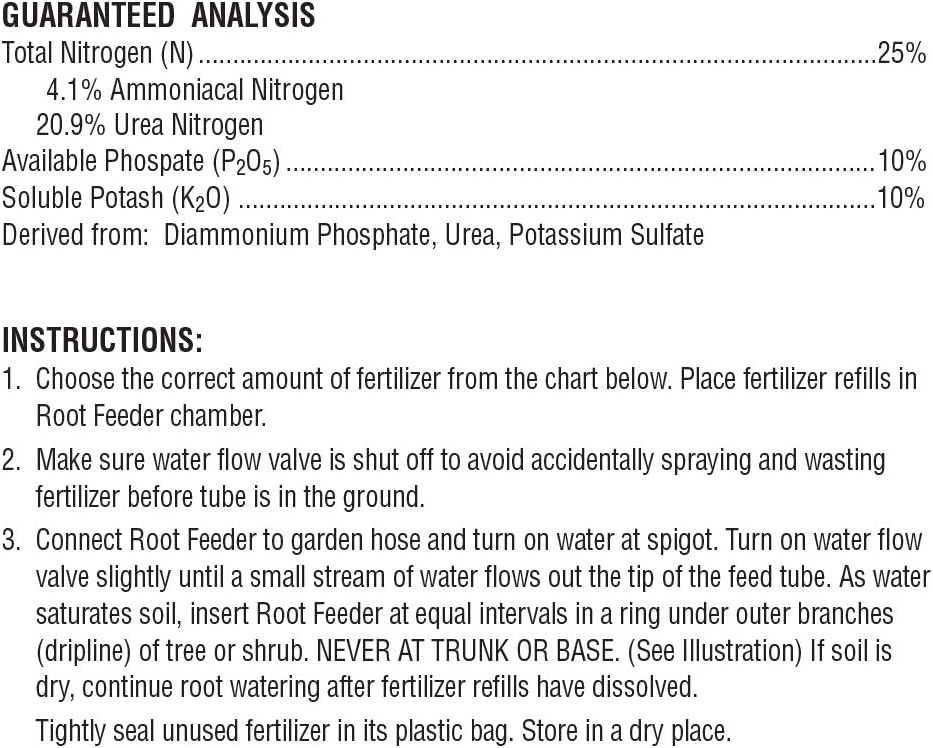 ROSS 14666 Root Feeder Fertilizer Refill Tablets For Trees & Shrubs, 36 ...