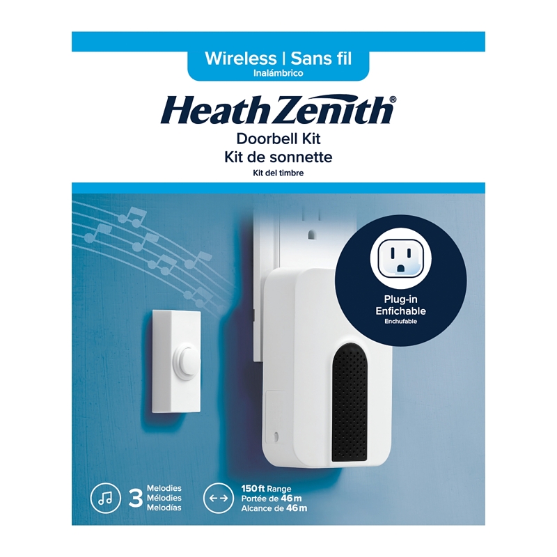 Heath Zenith® 18000083 Wireless Plug-In Doorbell Kit at Sutherlands