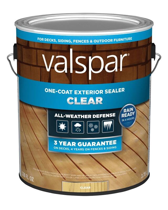 Valspar® VL1028069-16 1-Gallon, One-Coat, Clear Exterior Sealer ...