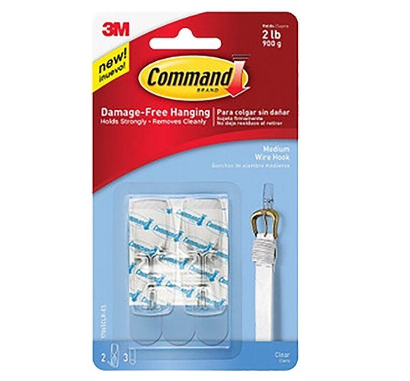 3M™ 17065CLR-ES Clear Medium Toggle Wire Hook #3476157 at Sutherlands