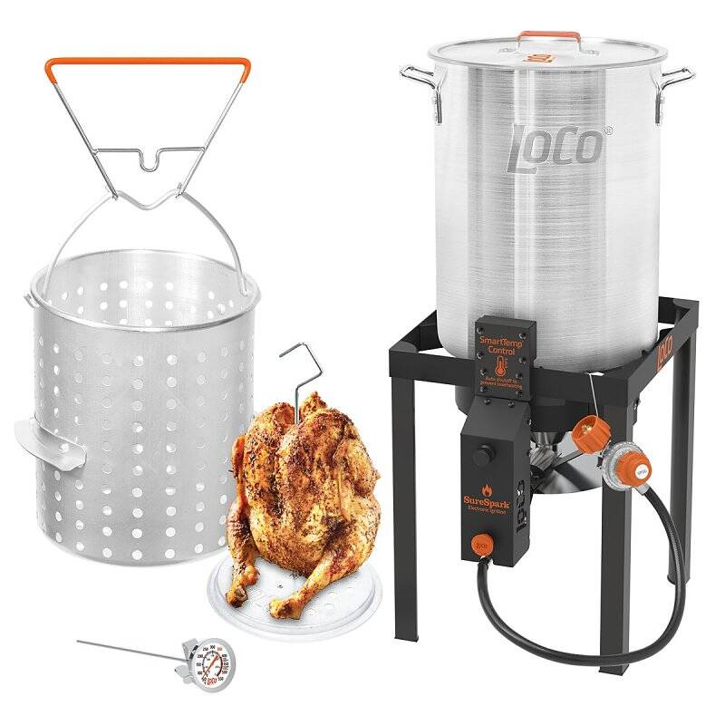 LOCO LCTFKESB30CA 30 Quart Propane Turkey Fryer Kit at Sutherlands