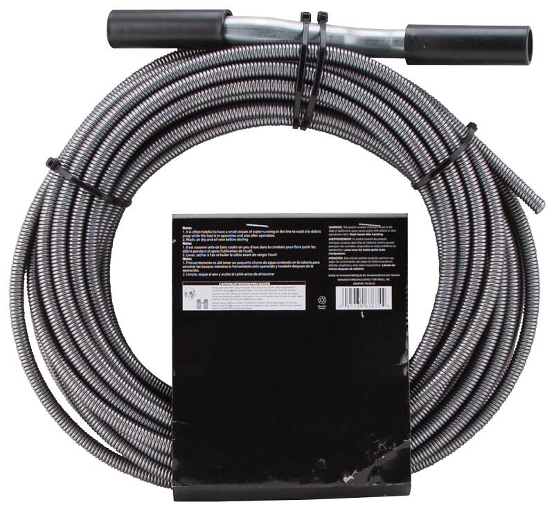 ProSource DC00003-50 3/8 Inch X 50 Foot Black Drain Auger at Sutherlands