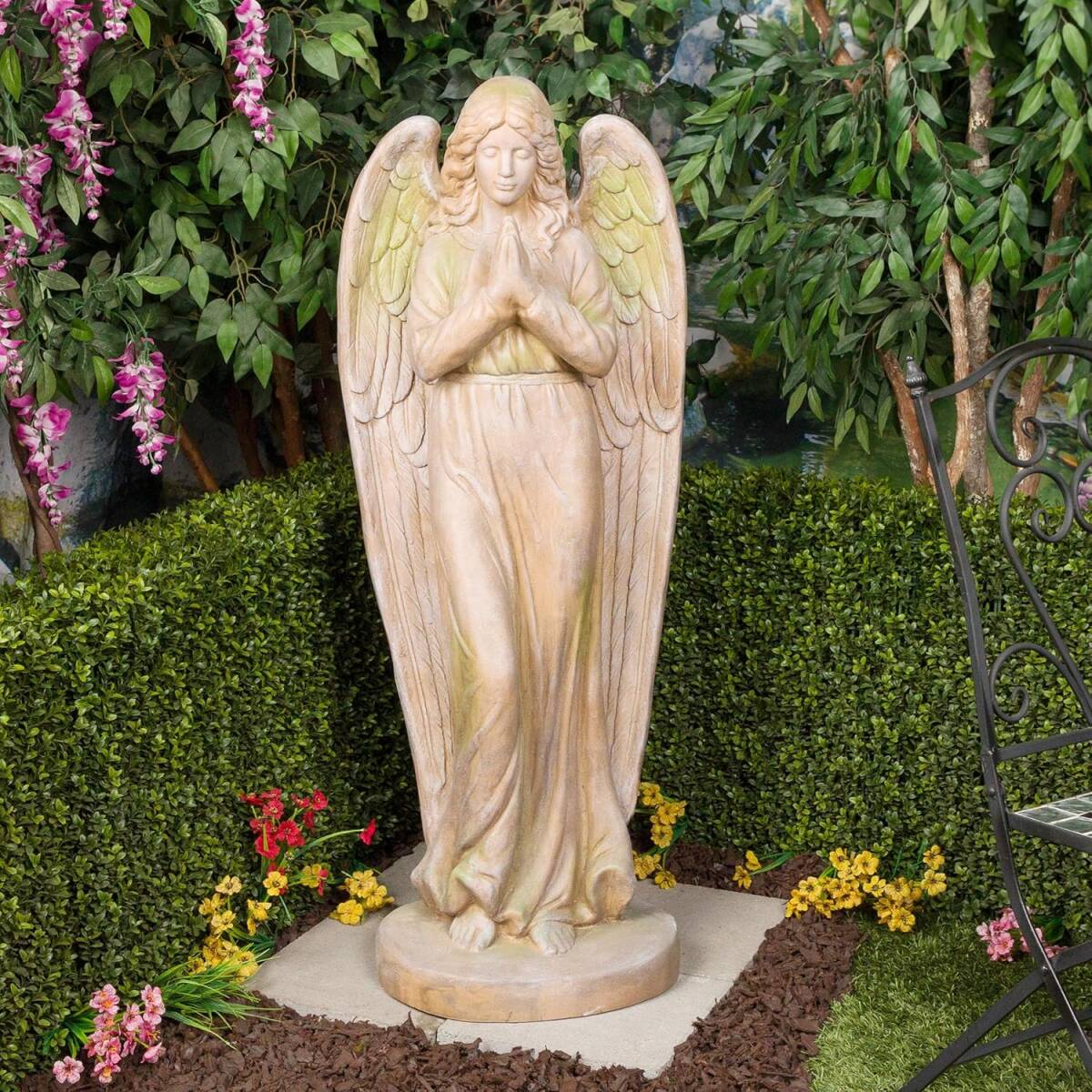 Alpine Corporation QFC101-201 Old World Praying Angel Garden Statue ...