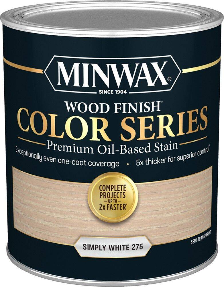 Minwax® 800520000 1-Quart Simply White Wood Finish Interior Stain ...