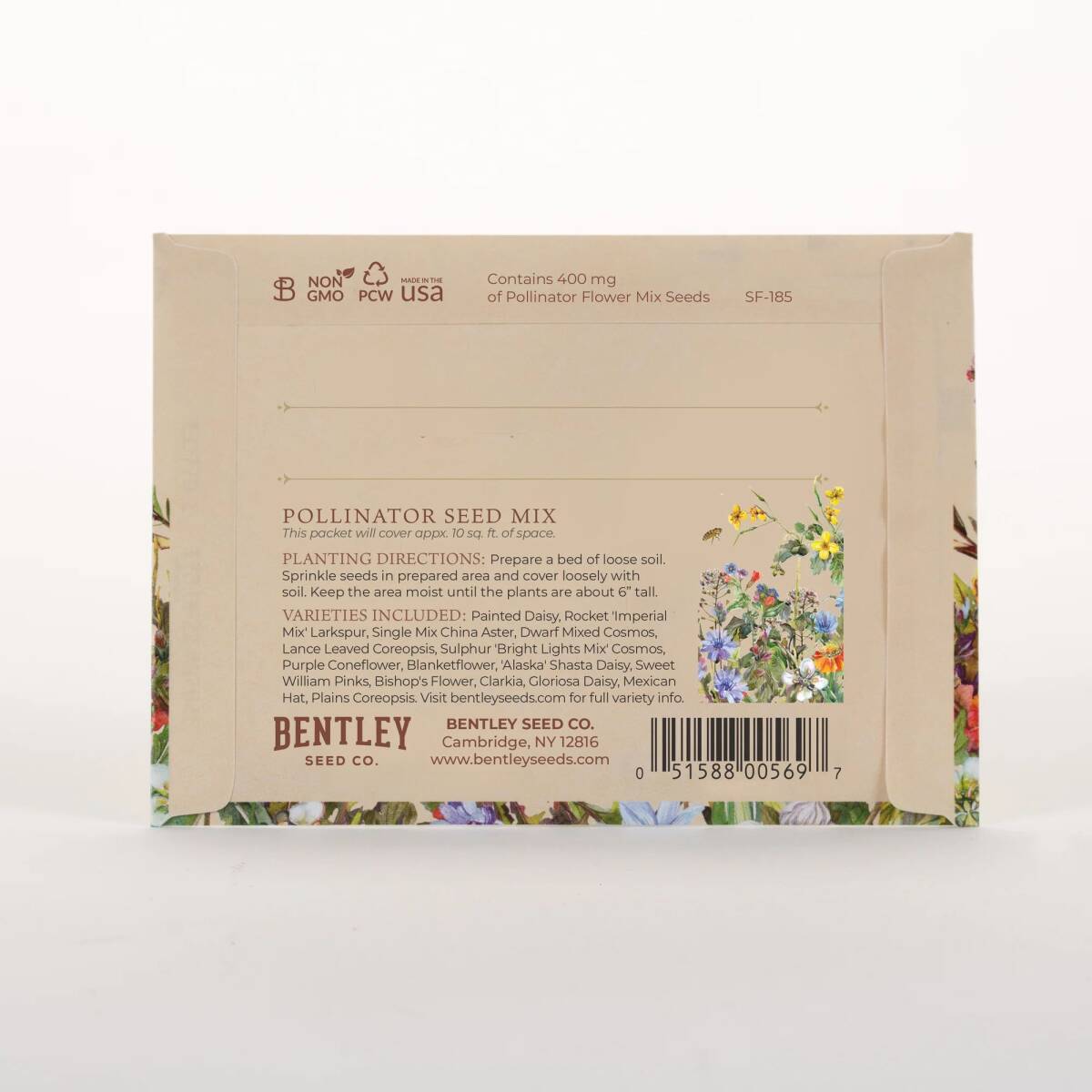 BENTLEY SF-185 Pollination Celebration, Pollinator Wildflower Mix Seed ...