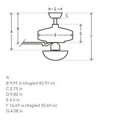 Hunter® 50909 Swanson 52-Inch Matte Silver Indoor LED 5-Blade Ceiling ...