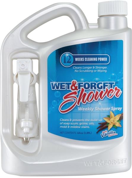 WET & FORGET 801064 64-Ounce Vanilla Weekly Shower Spray Cleaner ...