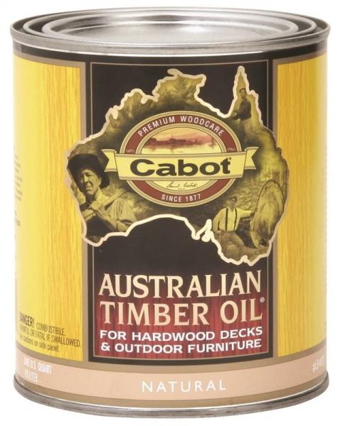 Cabot 3400 Quart Natural Australian Timber Oil Wood Finish at Sutherlands