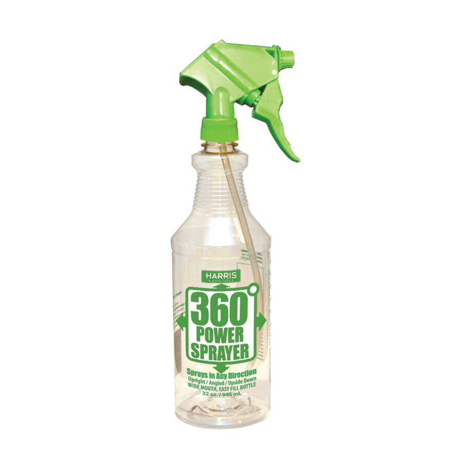 HARRIS® 360-32SSP Clear Plastic Adjustable Nozzle Spray Bottle at ...