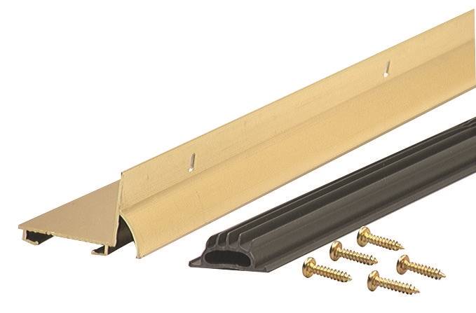 M-D 6098 36-Inch Aluminum/Vinyl L-Shape Gold Door Sweep at Sutherlands