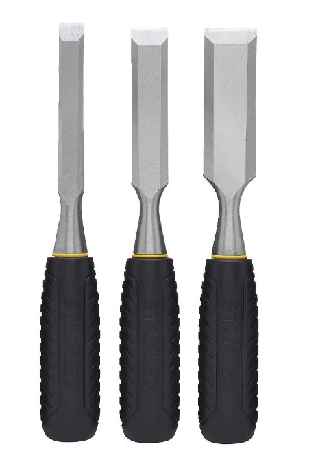 STANLEY® 16-150 7-3/4-Inch Wood Chisel Set With Polypropylene Handle 3 ...