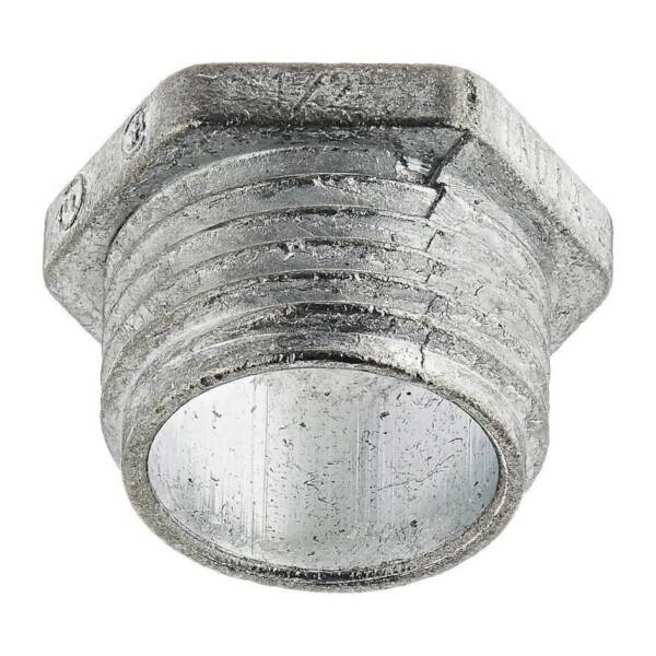 Halex 20701 Conduit Chase Nipple, 1/2 in Threaded, 1.02 in OD, Zinc at ...