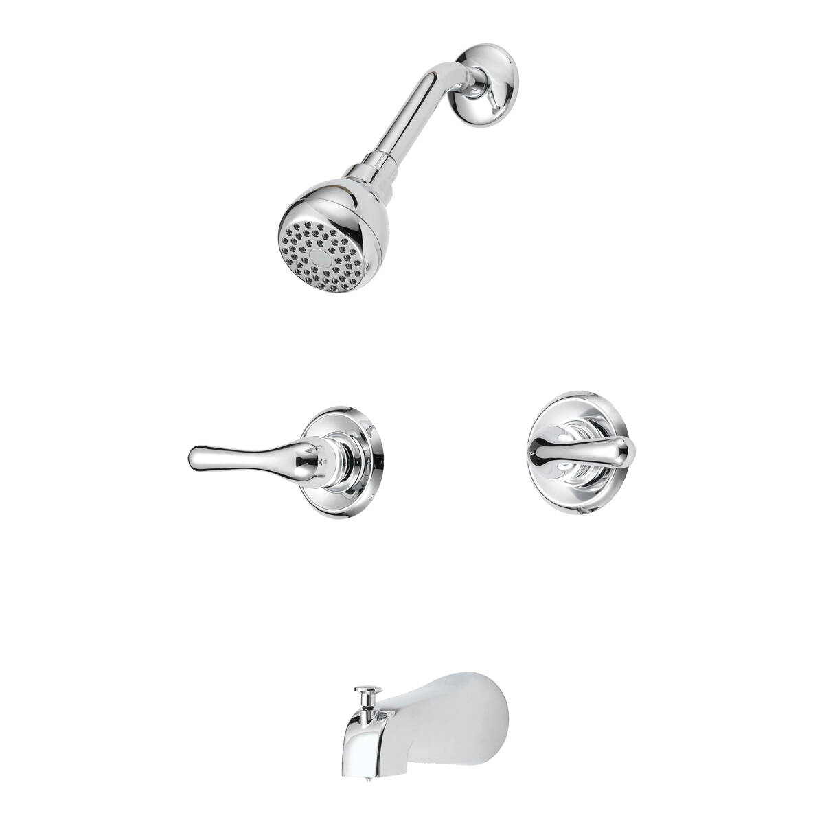 Flo Control Faucets F2014501CP Chrome 2-Handle Tub & Shower Trim Kit ...