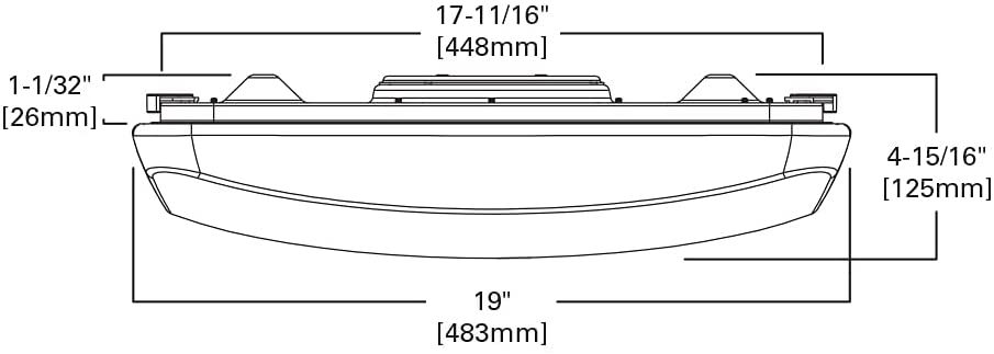 Metalux® FM19WSCCR 19-Inch LED Flush Mount Fixture #906586 at Sutherlands