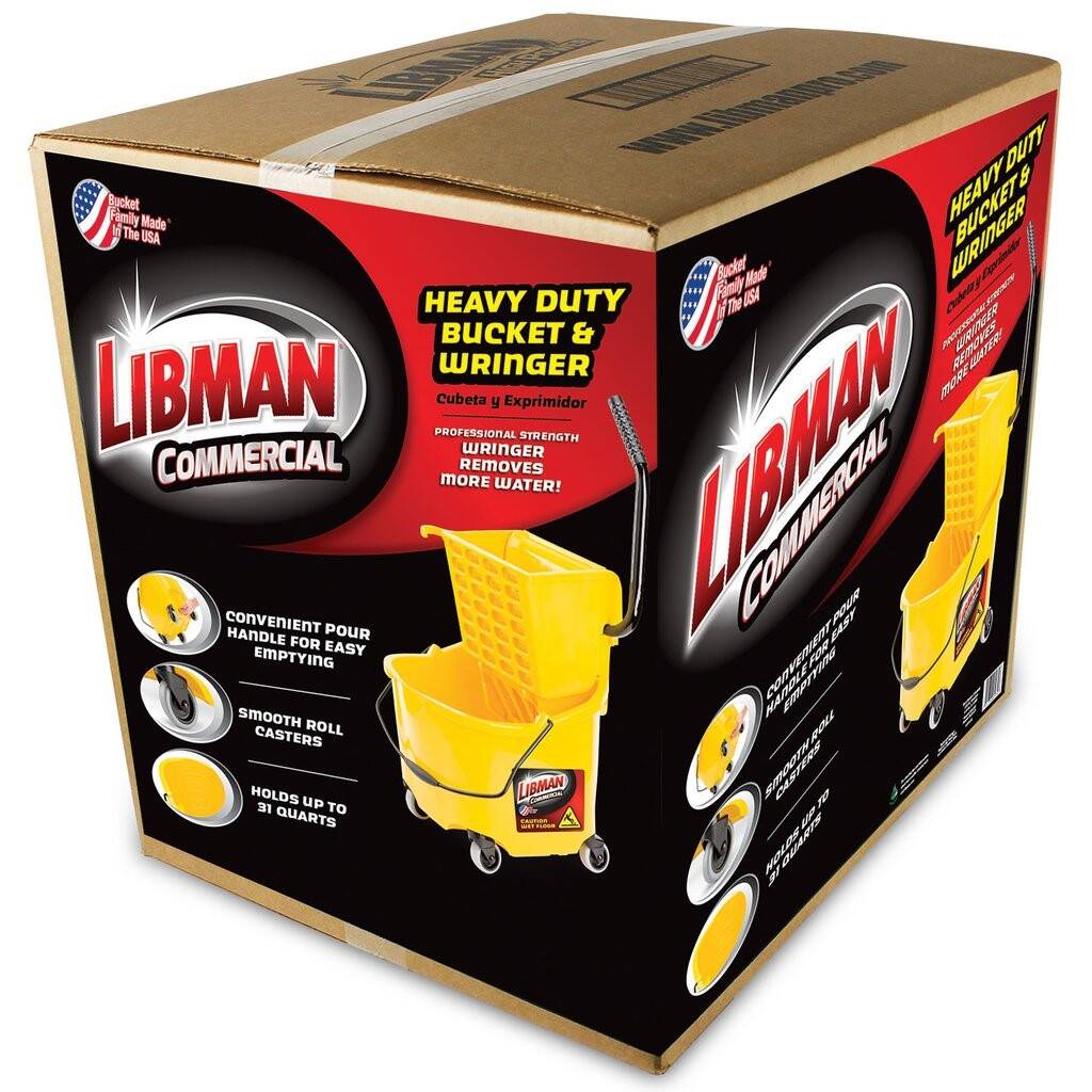 Libman® 934 26-Quart Heavy Duty Bucket and Wringer Yellow at Sutherlands