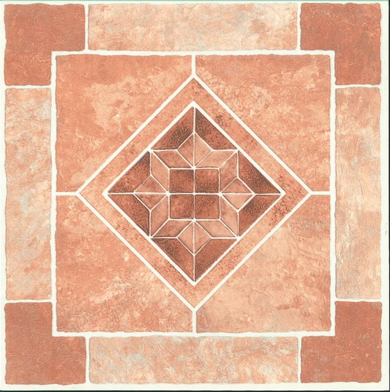 ProSource 1171230 12 x 12-Inch Diamond Stone ProSource Vinyl Floor Tile ...