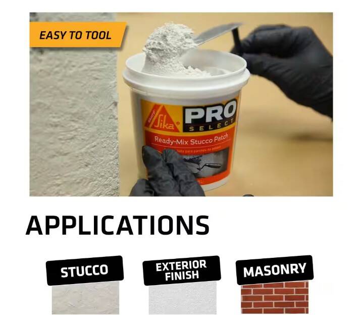 Sika® 503333 STUCCO PATCH READY-MIX 1QT at Sutherlands