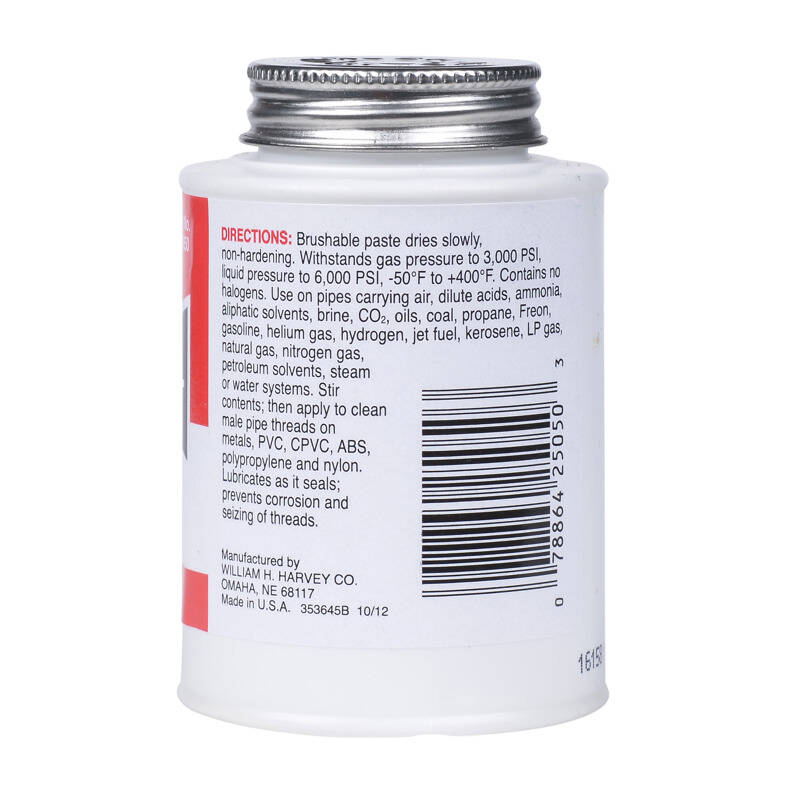 Oatey® 25020 Harvey™ HarveySeal Formula 55 Pipe Thread Compound - 4 fl ...