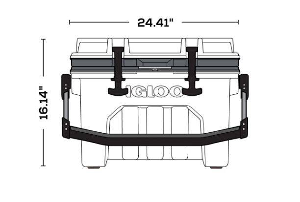 IGLOO 50367 24-Quart, Gray, IMX Cooler at Sutherlands
