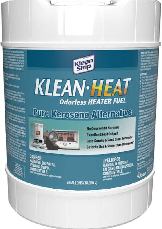 Klean Strip™ CKKH995 Klean-Heat® 5-Gallon Odorless Heater Fuel, Pure Kerosene Alternative at ...