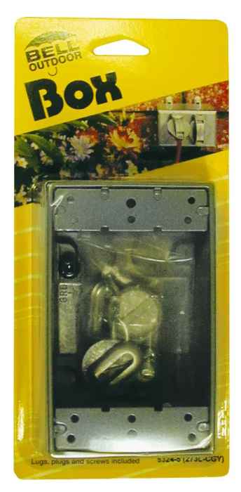 BELL 5324-5 4-1/2-Inch Gray Outlet Box at Sutherlands