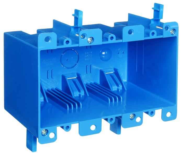 Carlon B355R 5.72-Inch Blue Outlet Box at Sutherlands