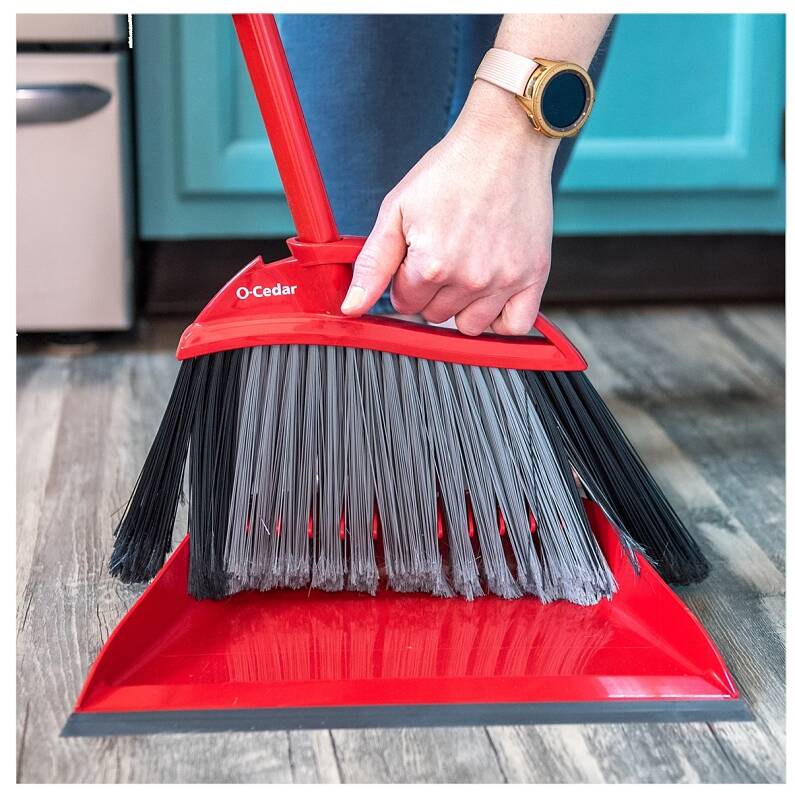 O-Cedar 4173803 PowerCorner® Pet Pro Broom, With Step-On Dust Pan at ...
