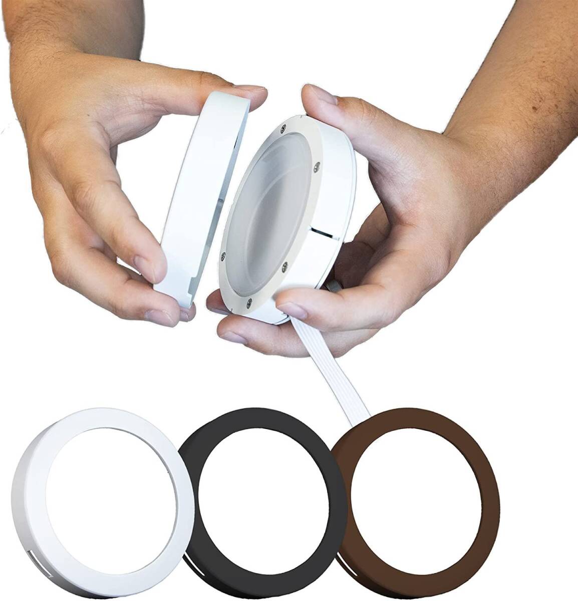 Westek PIP-RGB-WIFI 300-Lumen LED Color-Changing Wifi-Enabled Puck ...