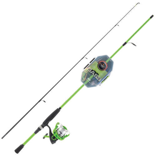 Ready2Fish R2F4-BA/S 6-Foot X 6-Inch Blue And Green Bass Spinning Combo ...