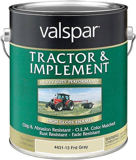 Valspar 4431-13 1-Gallon, Ford Gray, Tractor And Implement Enamel Paint ...