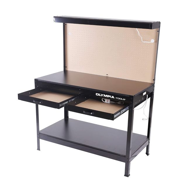 Olympia Tools 87-883-917 Multipurpose Workbench With Light And Power ...