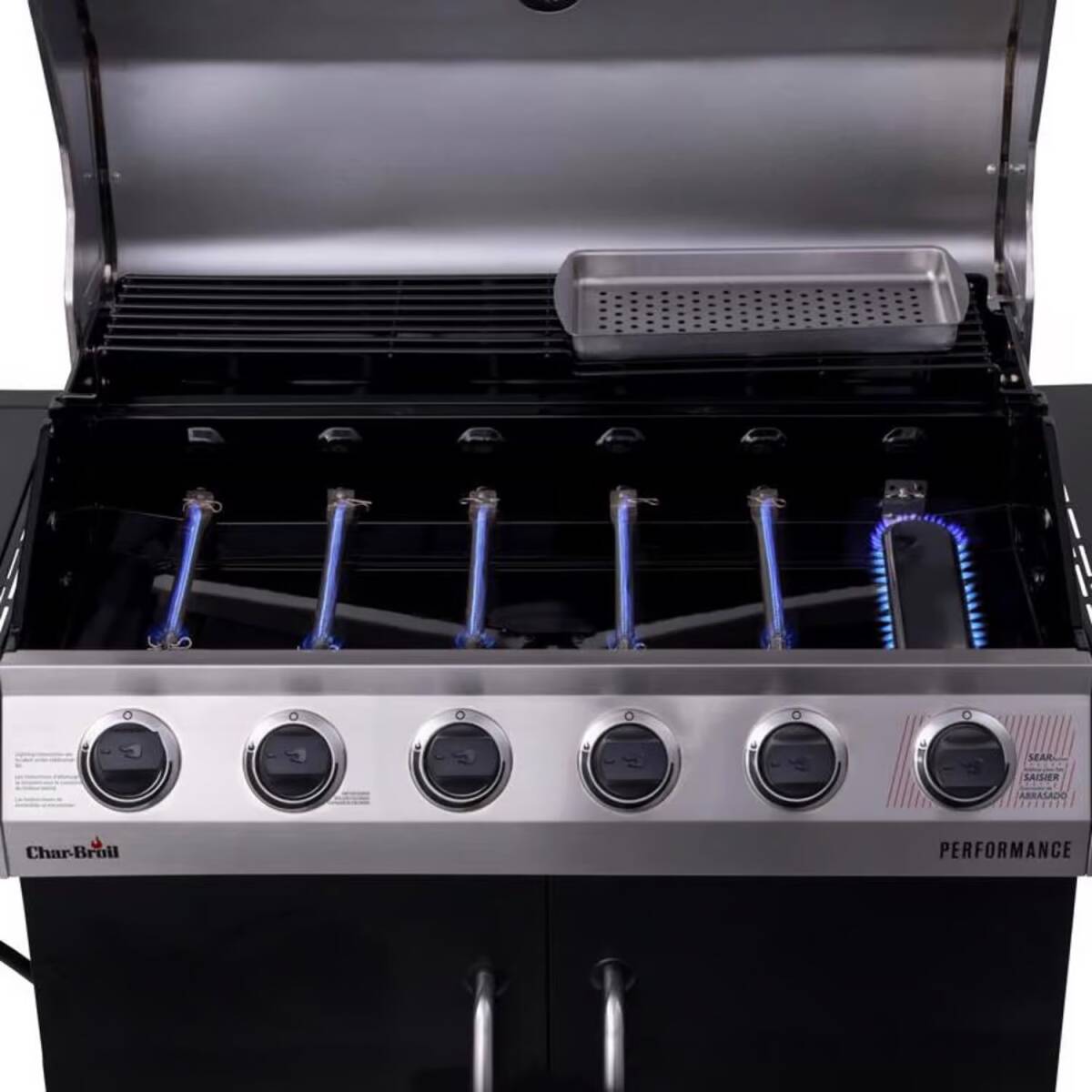 Char-Broil 463229021 20 x 57-Inch 6-Burner Performance Series Gas Grill ...