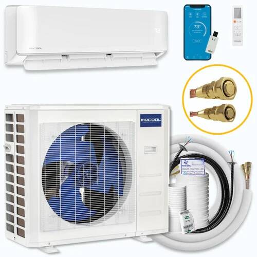 MRCOOL® DIY18HPWM230D25 230-Volt 18,000-BTU Ductless Heat Pump Single ...