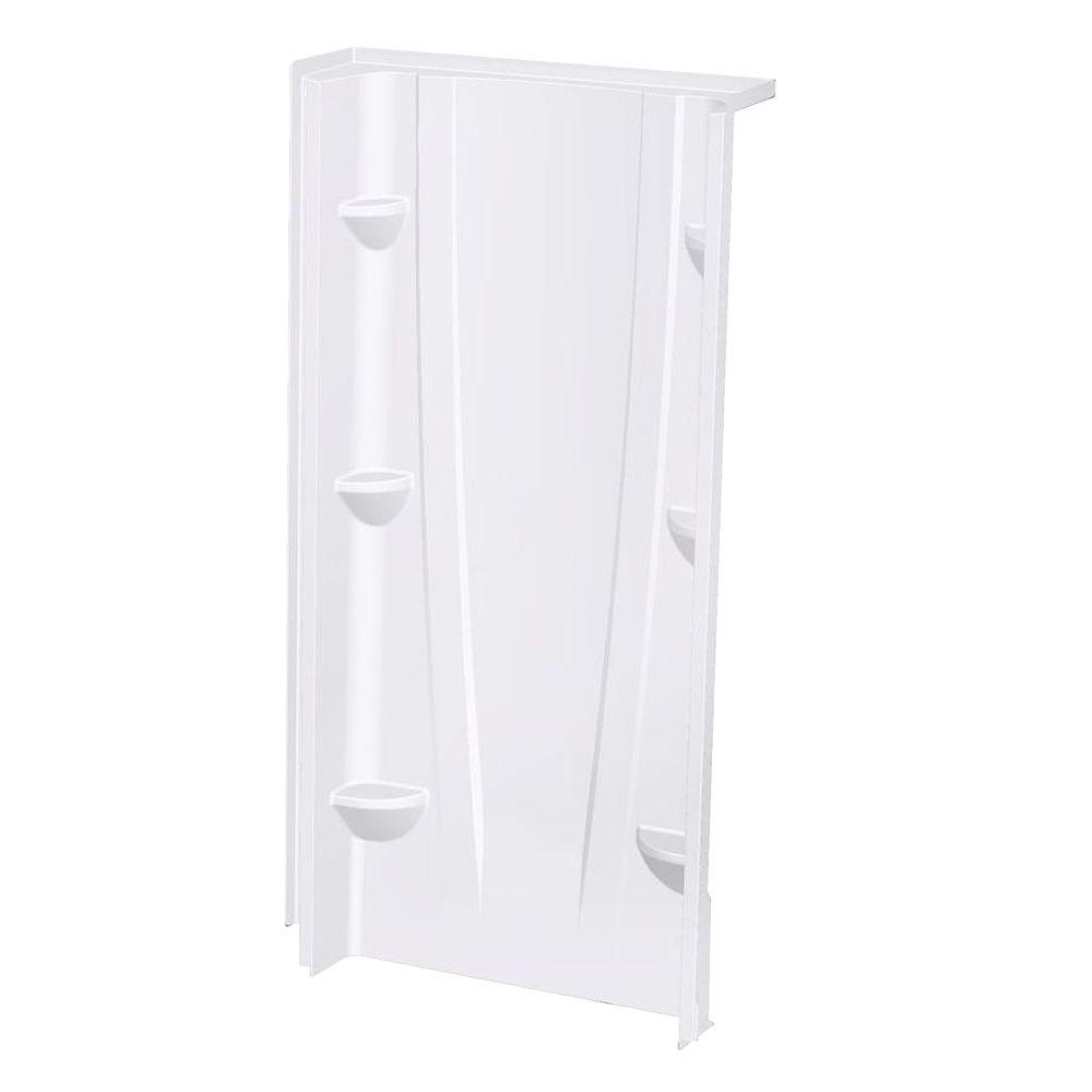 AQUATIC 3674CBW-AW 36 x 74-Inch White One-Piece Direct-To-Stud Shower ...