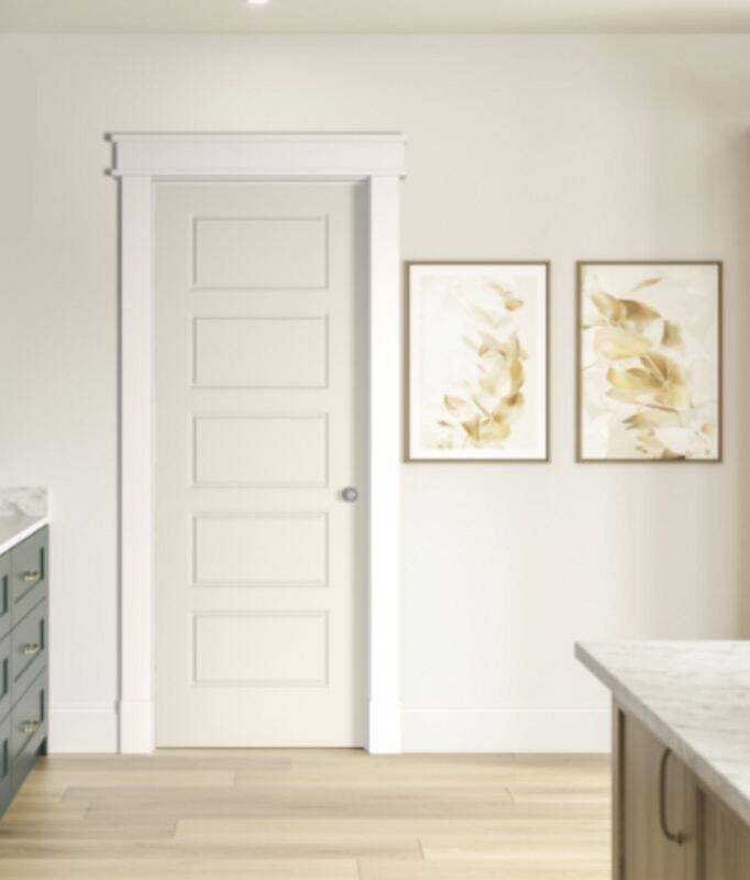 Masonite 2/6X6/8 30 X 80-Inch Primed 5-Panel Riverside Slab Door at ...