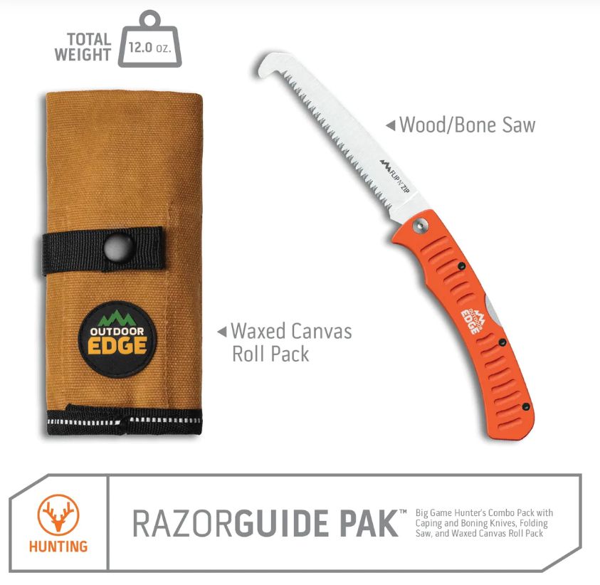 Outdoor Edge RGP-1 Razorguide Pak Replaceable Blade Hunters Combo Kit ...