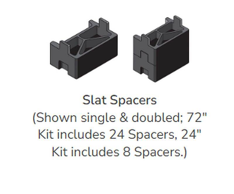 OUTDECO ODSL6 72-Inch Black Galvanized Steel Adjustable Slat Fence ...