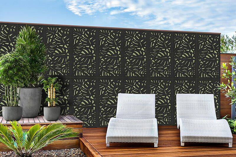 OUTDECO DVU2406C 24 X 48-Inch X 0.31-Inch Tropics Design Decorative ...