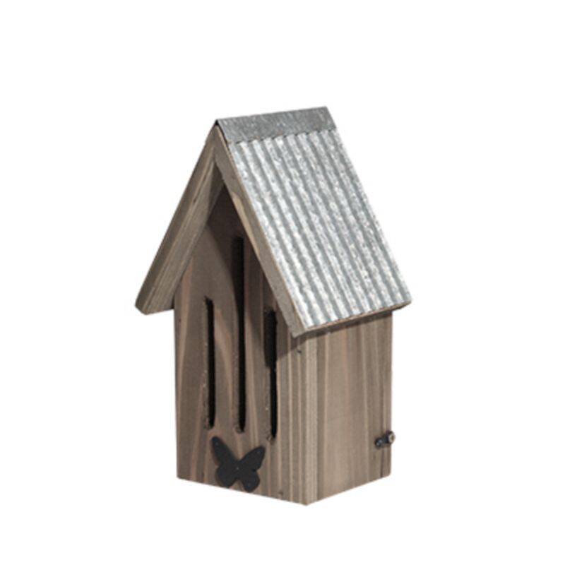Panacea® 28562 Rustic Farmhouse Butterfly House With Corrugated ...
