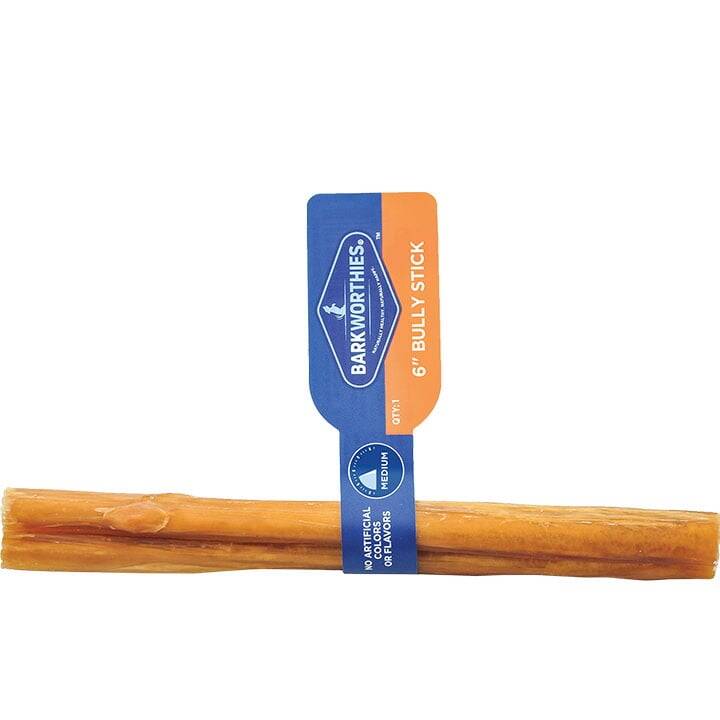 BARKWORTHIES BW2004374 6-Inch Standard Odor-Free Bully Stick Dog Treat ...