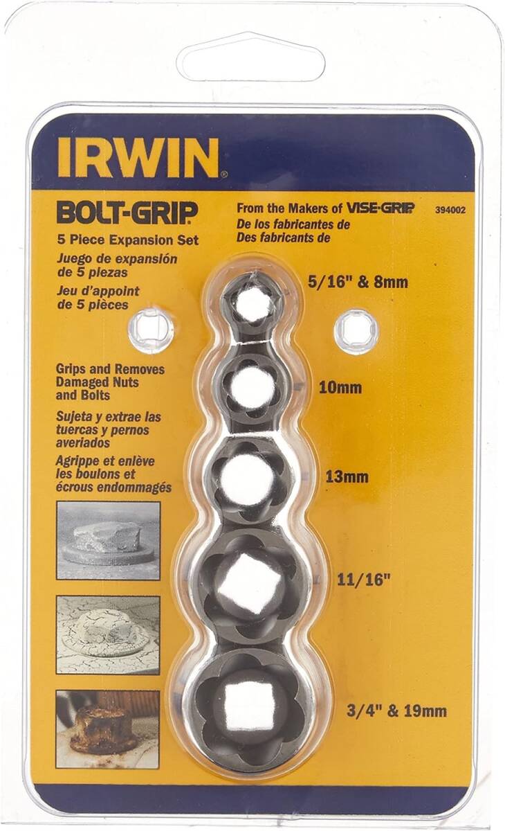 IRWIN 394002 Bolt Extractor-Grip Expansion Set 5-Piece at Sutherlands