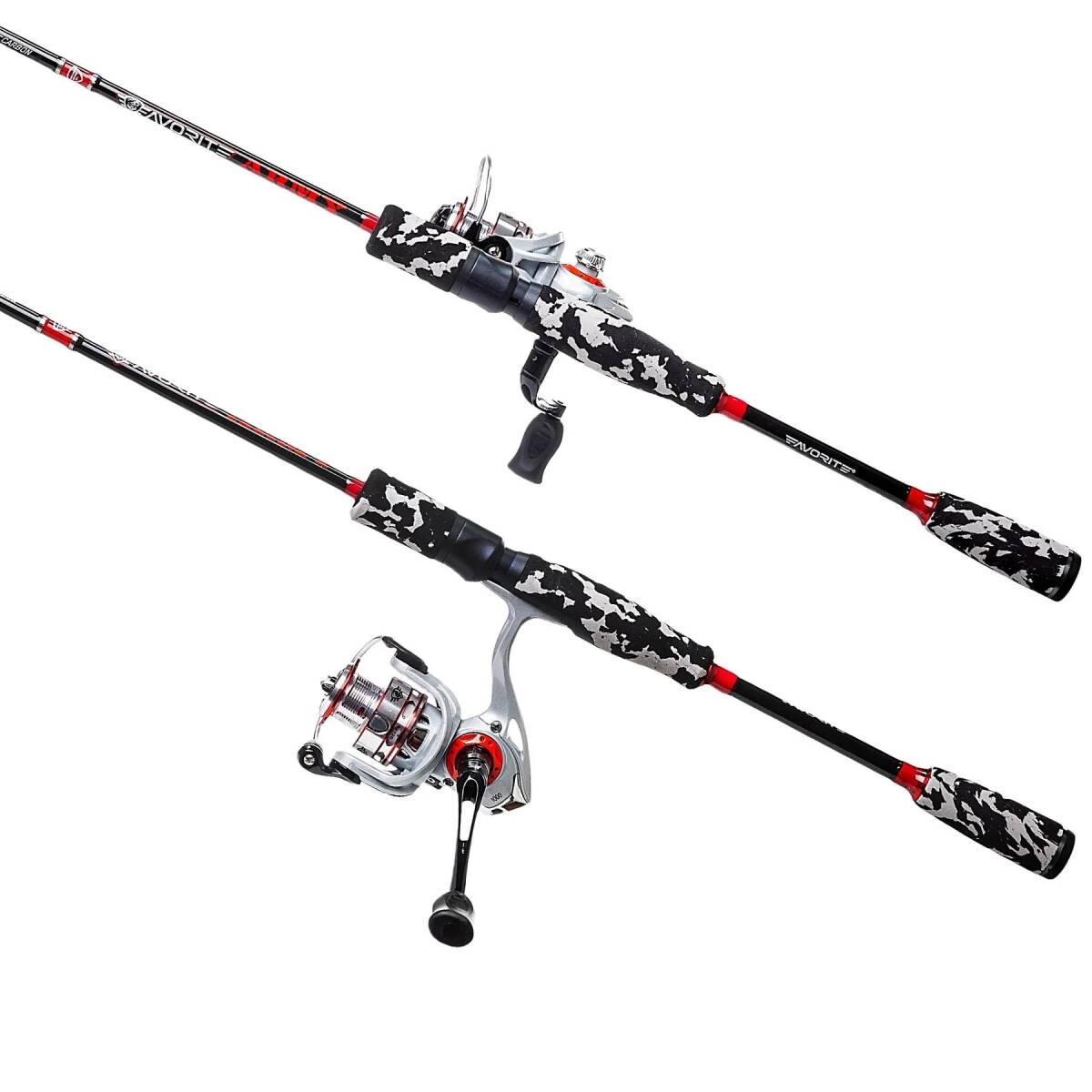 Favorite FVARM702MH20 7- Foot Medium-Heavy Favorite Army Spinning Combo ...