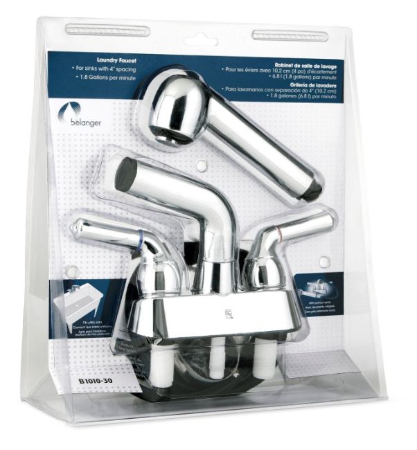 Belanger B1010-30 Chrome Dual Handle Non Metallic Laundry Faucet With ...
